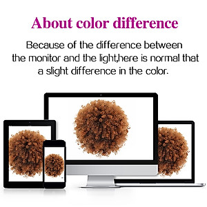 LEOSA High Puff Afro Ponytail Drawstring Short Afro Kinky Curly Pony Tail Clip in on Synthetic Curly Hair Bun Made of Kanekalon Fiber Puff Ponytail Wrap Updo Hair Extensions with Clips (T1B/30)