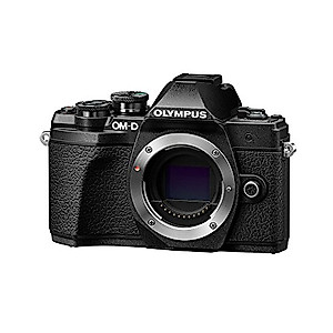 Olympus OM-D E-M10 Mark III Camera Body (Black), Wi-Fi Enabled, 4K Video