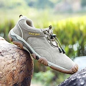 Fheaven Men's Plus Waterproof Hiking Boot Breathable Winter Plus Velvet Warm Casual Sneakers Outdoor Hiking Shoe