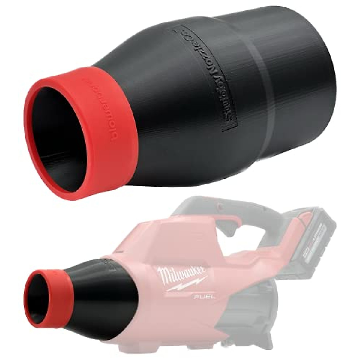 Stubby Nozzle Co. STUBBY Car Drying Nozzle for Milwaukee M18 Fuel Single Battery Leaf Blowers (2724-20 and 2728-20)