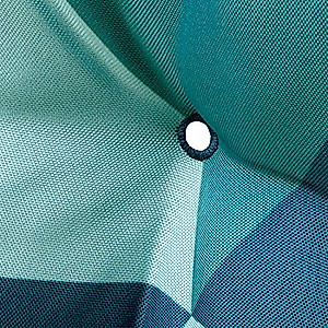 Duck Covers Water-Resistant Indoor/Outdoor Bench Cushion, 48 x 18 x 5 Inch, Blue Lagoon Geo, Patio Bench Cushion