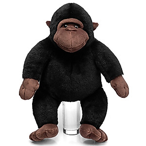 HollyHOME Plush Chimp Stuffed Animal Stuffed Gorilla Plush Toy Gift for Kids 10 Inch