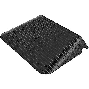 4” Wheelchair Curb Ramp, Single Wheelchair Curb Ramp for Accessibility & Ease, Suitable as a Motorcycle Ramp, Wheelchair Ramp or Threshold Ramp, Driveway Curb Ramps, Disability Assistance Rubber Ramp