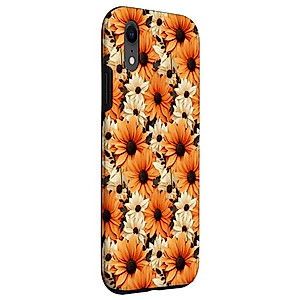 iPhone XR Yellow Sunflower Pattern Floral Garden Sun Flowers Aesthetic Case