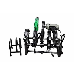 INTSUPERMAI Pipe Fusion Welder 4 Clamps Electric Tube Butt Fusion Machine Pipe Welding Machine PP PE PB PVDF Butt Fusion Welding Machine 110V 2.48"-6.30" (63-160mm) with Digital Heating Plate