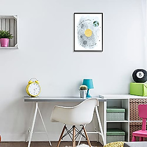 World Revolves Around You Solar System Planetary Illustration,Design by Daphne Polselli