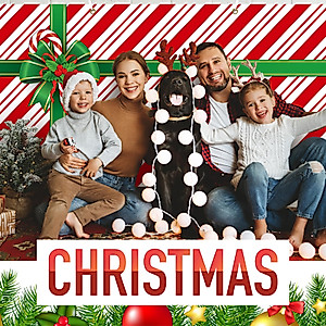 Hosuly 6.6 x 16ft Double Christmas Garage Door Banner Large Merry Christmas Hanging Backdrop Decorations Indoor Outdoor Christmas Garage Door Cover for Xmas Holiday Party (Candy Boxes Style)