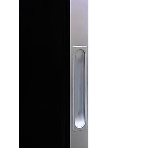 Vinotemp EL-28SILC 28 Bottle Cooler Refrigerator, Freestanding Wine Fridge with Touch Screen Adjustable Temperature Control, Dual-Paned Glass Door and Safety Lock, Metallic