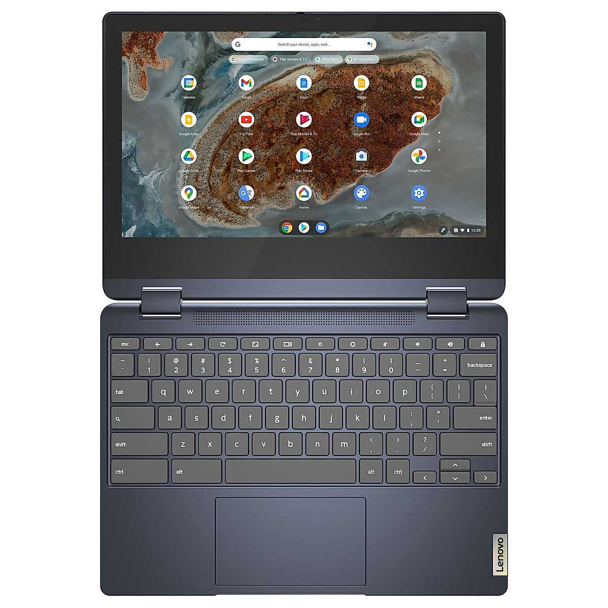 Lenovo 2022 IdeaPad Flex 3 11.6" HD 2-in-1 Touchscreen Chromebook (8-Core MediaTek MT8183, 4GB RAM, 64GB eMMC, Stylus, Webcam) Flip Convertible Home Education Laptop, IST Computers Pen, Chrome OS