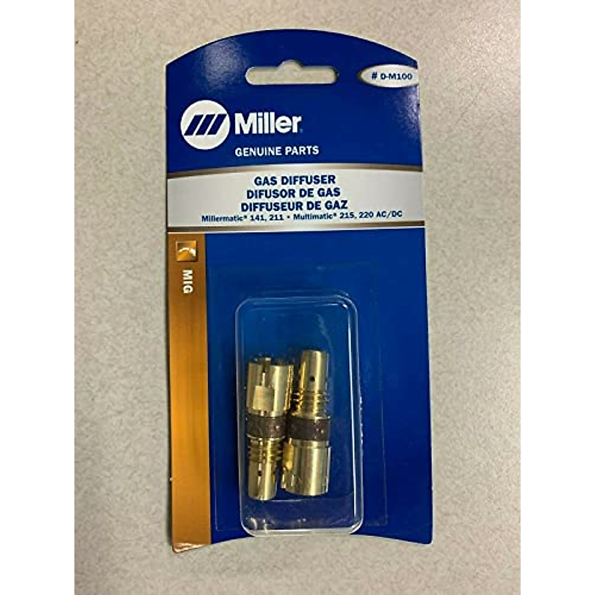 GSParts 2 Pack Miller Electric D-M100 Gas Diffuser MDX 141 211 215 220 Welding Acculock