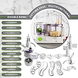 Braun 12 in 1 Multi-Functional Food processor | Kitchen System With Dual Control Technology, chopper, Blender, Juice Extractor, Citrus Juicer and French fry disc-made in Europe with German Engineering