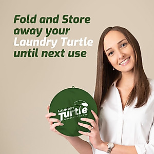 Laundry Turtle Original - Large - Popup Laundry Hamper. A Innovative Laundry Basket, Laundry Bag, Portable, Collapsible for Storage and super easy to use.