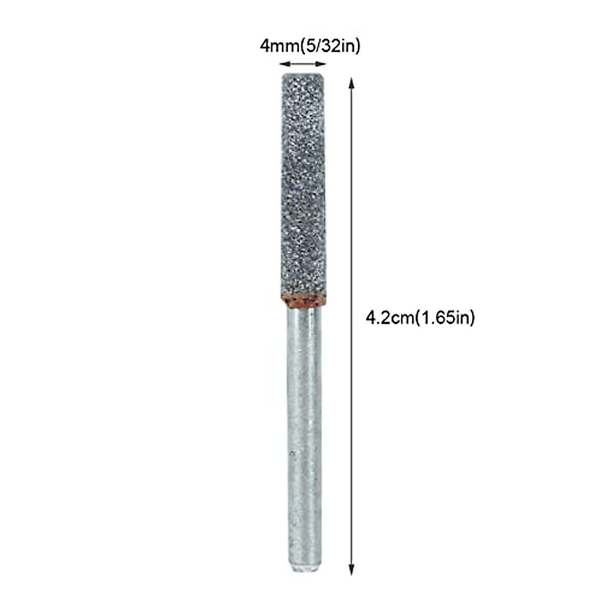 3Pcs 4mm 5 32in Chainsaw Sharpener Burr Stone File Sharpening Tool for Rotating Tool