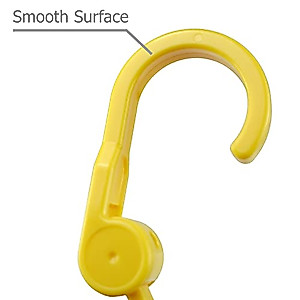 EIKS 6 Sets Rotatable S Shaped Hooks Multi Purpose for Clothes Laundry Bags Towels Door Knobs Shopping Carts