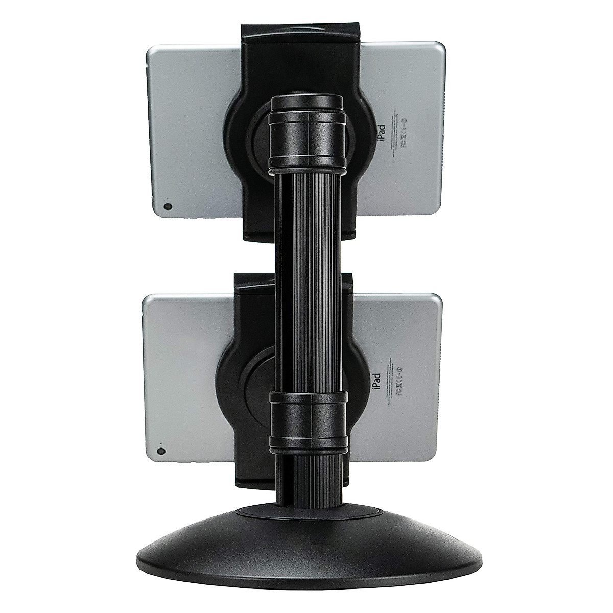 Dual Tablet Mount - CTA Quick-Connect Dual Tablet Mount with Height-Adjustable Arms for iPad Air 1-4, and Tablets up to 10” in Length (PAD-QC2M)