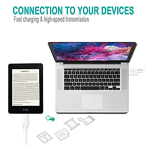 Micro USB Cable Charger for Samsung Tablet Galaxy Tab A,E,S2,3,4,7.0,8.0,9.7 Tab 10.1,Note 5,Tab S 10.5 SM-T280 350 377 530 580,S7,S6,J7,J3,Phone,Charging Cord Compatible with Kindle Fire Tablet 6FT