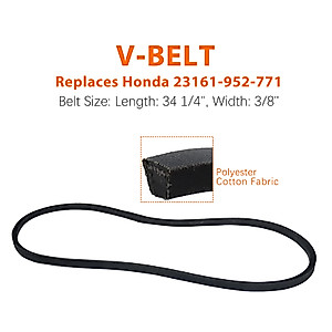 BOSFLAG 1003375 Paddles with 23161-952-771 Belt 22431-727-013 Belt Replaces Honda 1003391, 72521-730-003, 72552-730-003 for Honda hs35 Snowblower Parts, Honda HS35 Paddles, Honda HS35A Paddles