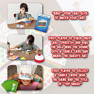 The Eggmazing Egg Decorator Cake-N-Bake Challenge | Kids' Color Matching, Cake Building Board Game for Age 4 & Up (2-6 Players)