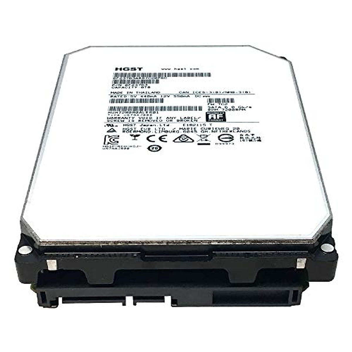 HGST Ultrastar He8 Helium (HUH728080ALE601) 8TB 7200RPM 128MB Cache SATA 6.0Gb/s 3.5in Enterprise Hard Drive - 5 Year Warranty (Renewed)