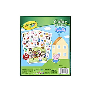 Crayola Peppa Pig Coloring Pages and Stickers, Gift for Kids, Ages 3, 4, 5, 6