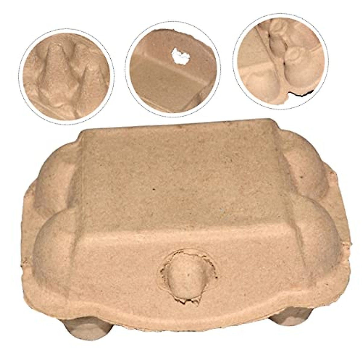 SECFOU Egg Bulk Carton Travel Containers 20pcs Box Egg Carton Pulp Eggs Egg Cartons Egg Carton Trays