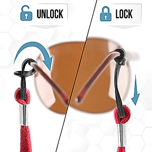 SIGONNA Eyeglasses String Holder Straps Cord - 4 Premium Eyeglass Chains for Men Women - Eye Glasses Strap Chain - Sunglass Lanyard Neck Retainer 4 pcs