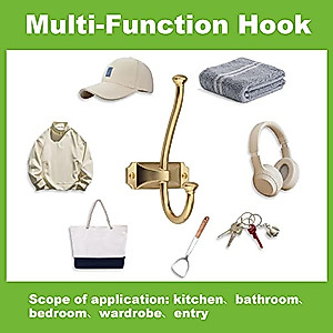 TUNNY 5 Pack Simple Coat Hooks - Shiny Nickel Coat Hooks Towel Hook for Entry Shoe Cabinets, Wardrobes Bathroom Bedroom Furniture Hardware
