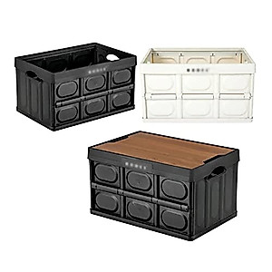 Folding Storage Box Portable Car Storage Box Car Accessory for Trunk Transporting Storage Camping (3 Pack)