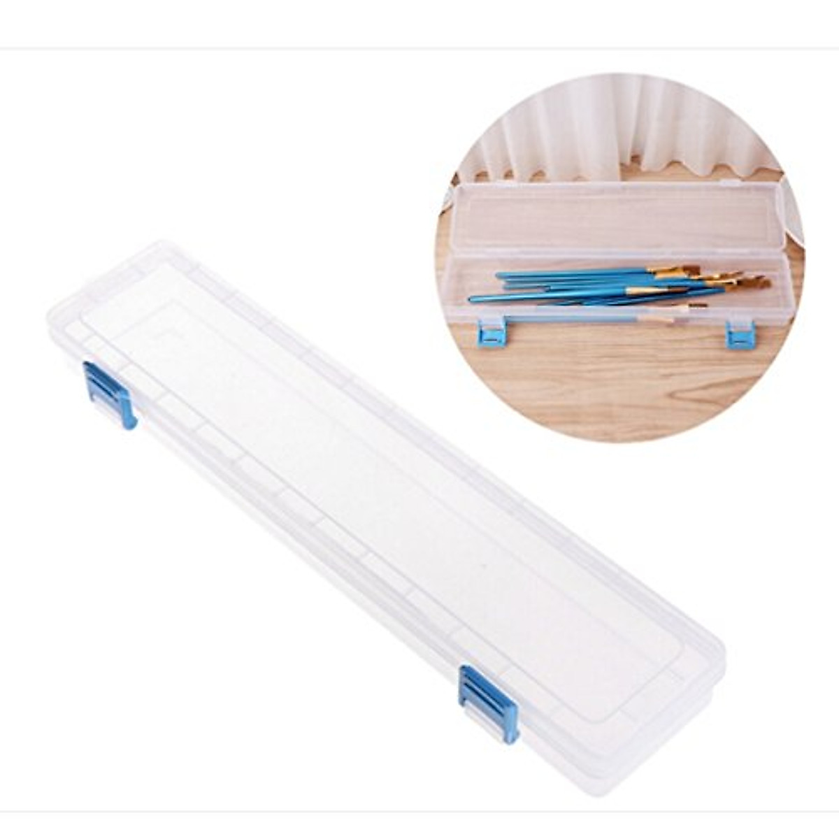 LALANG Paint Brushes Storage Box Watercolor Drawing Container Storage Case