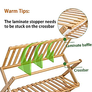 Five-Layer Shoe Rack Foldable Bamboo Shoe Rack No Installation Multifunctional Freestanding Shoe Rack Storage Rack For Doorway, Hallway, Closet, Living room, Bedroom Storage Organizer