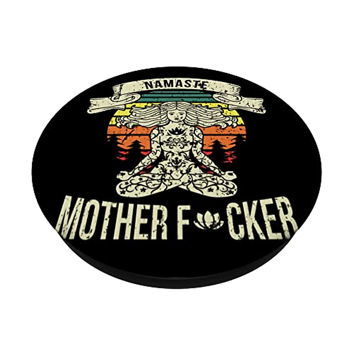 I'm Mostly Peace Love And Light Yoga Tattooed PopSockets Swappable PopGrip