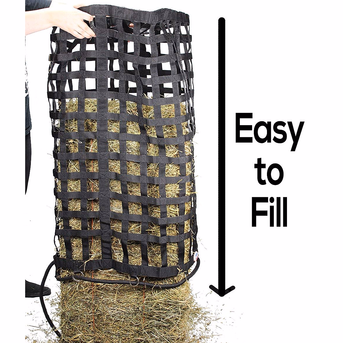 Derby Originals XL Go Around Slow Feeder Horse Hay Bag with Super Tough Bottom and 1 Year Warranty, Royal Blue, 71-7132RBL