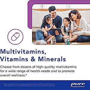 Pure Encapsulations Multi T/D | Multivitamin and Mineral Supplement to Support Daily Wellness and Cardiovascular Health with a Well-Balanced Diet* | 120 Capsules