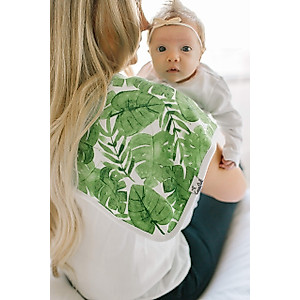 Copper Pearl Premium Baby Burp Cloths - 3-Pack Large Cotton Burp Cloths, Extra Soft Spit Up Rags with 3 Absorbent Layers, Perfect for Baby Boy and Baby Girl Gifts (21" x 10" Size, Noah Set)