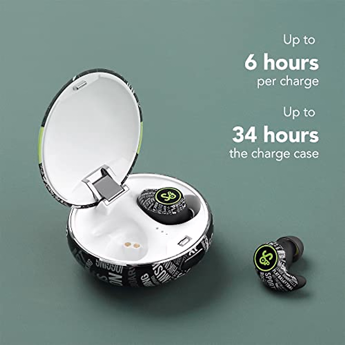 mifo S&O True Wireless Earbuds, Active Noise Canceling, Bluetooth 5.2, IPX7 Waterproof, 6Mics ENC Noise Cancelling, Dynamic Speaker, Deep Bass Stereo Headphone in Ear with APP to Control.