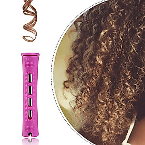 60pcs Medium Cold Wave Rods Set for Natural Hair - Long and Short Hair Curlers and Perming Tools for DIY Curly Styles