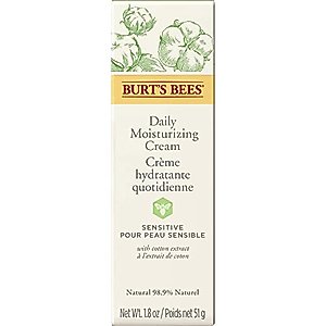 Burt's Bees Sensitive Daily Moisturizing Cream 1.8 oz (Pack of 2)