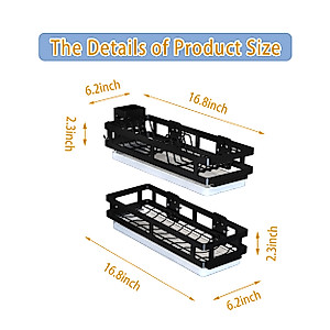 Couguarack Stainless Steel Wall Mounted Dish Drying Rack, Hanging Dish Drying Rack with Removable Tray, Multifunctional Utensil Rack for Kitchen (2 Tier)