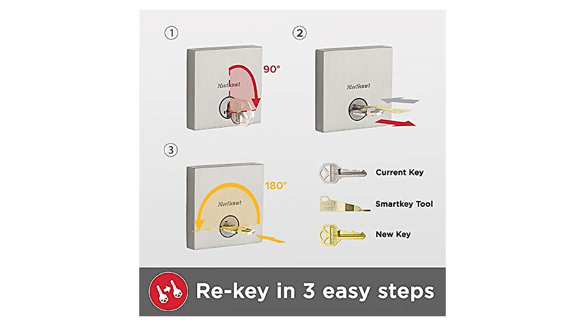 Kwikset San Clemente Matte Black Deadbolt - SmartKey Security