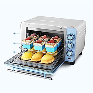 SUSOSU Microwave Oven 15L Electric Oven Household Baking Small Mini Oven Multifunctional Baking Oven with 60min Timing Adjustable Temperature 1200W (Color : Blue)