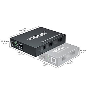 1.25G Media Converter, SFP Slot, Power Inside, with a 1.25G SFP Module, 20km