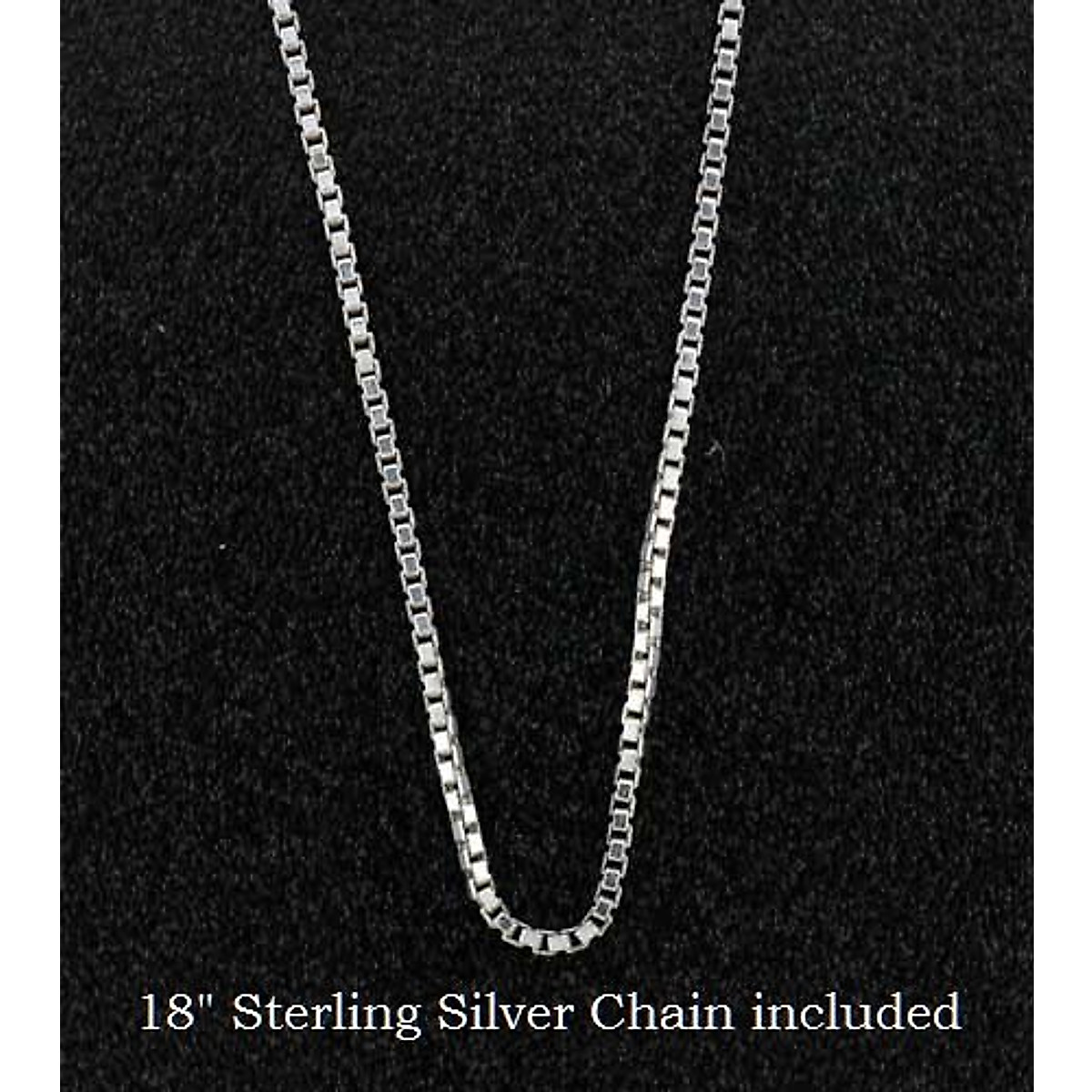 Discoveries Egyptian Imports Made in Egypt - Personalized Sterling Silver Cartouche Necklace Bundle - 1-Sided Solid Style Pendant with Hieroglyphs and 18" Chain - Handmade in Egypt Size: Large