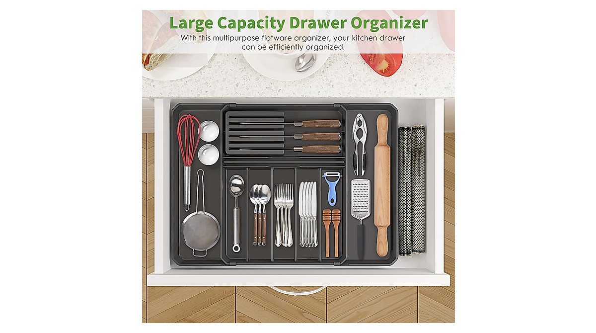 Expandable Silverware Drawer Organizer - Maximize Storage