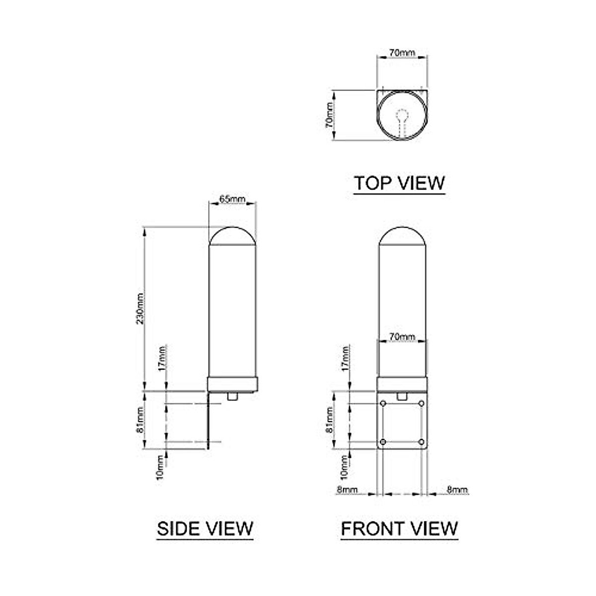 Proxicast High Gain 10 dBi Universal Wide-Band 4G / LTE, 5G & WiFi Omni-Directional Outdoor Pole/Wall Mount Antenna for Verizon, AT&T, T-Mobile (ANT-126-002)