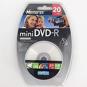 Imation Corp MEMOREX 20PK MINI DVD-R 4X (05673) -