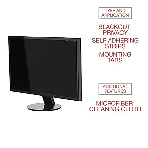 Innovera Blackout Privacy Filter for 23" Widescreen Flat Panel Monitor, 16:9 Aspect Ratio