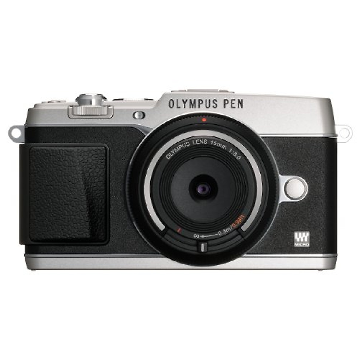 OLYMPUS Micro Four Thirds PEN E-P5 Silver E-P5 BODY SLV - International Version (No Warranty)
