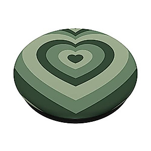 Aesthetic Sage Green Coffee Latte Love Heart Fashionable PopSockets Swappable PopGrip