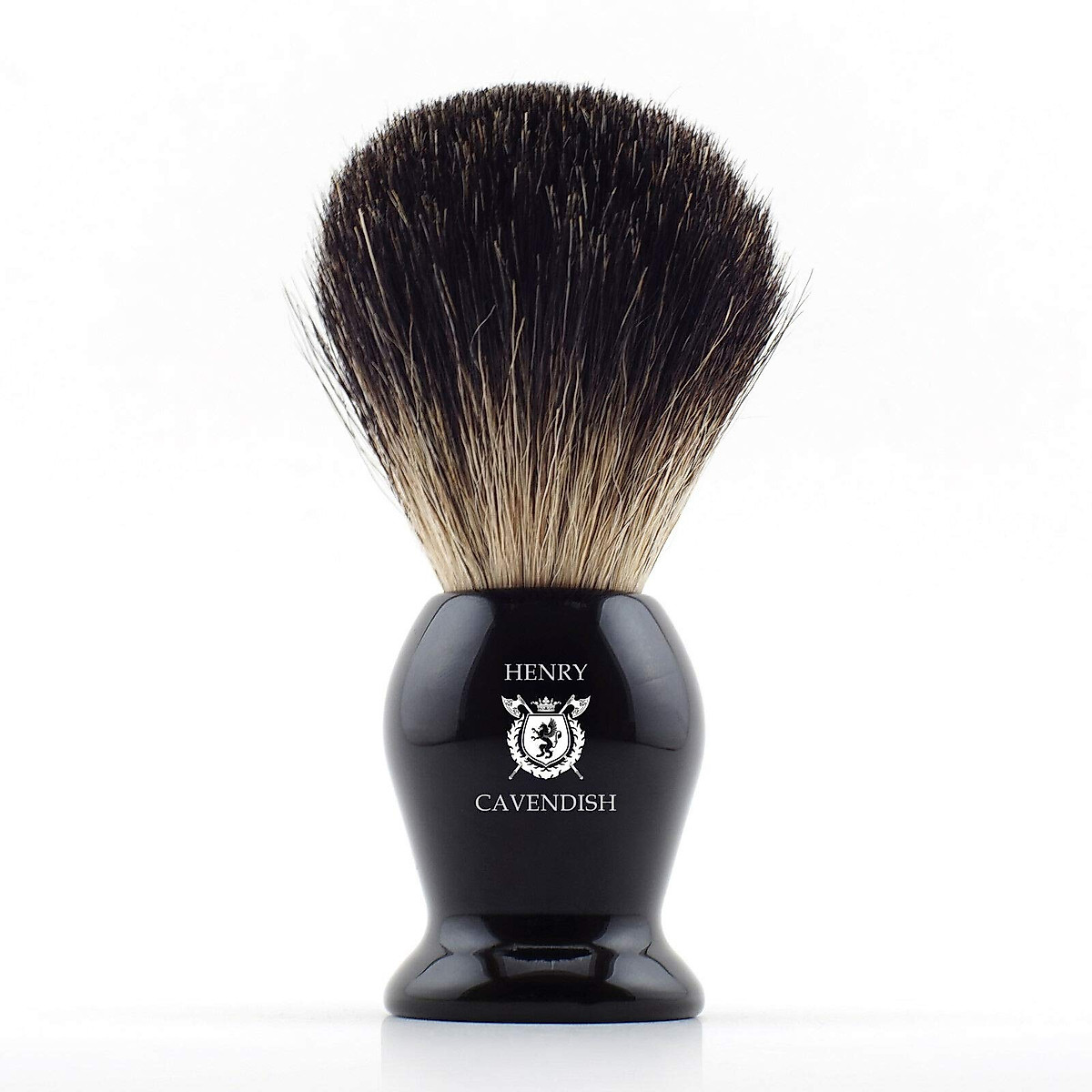 Henry Cavendish Gentleman's 100% Pure Badger Hair Shaving Brush - Perfect Brush for a Soap or Cream Shave Using a Shaving Razor, Double Edge Razor, Safety Razor or Straight Razor