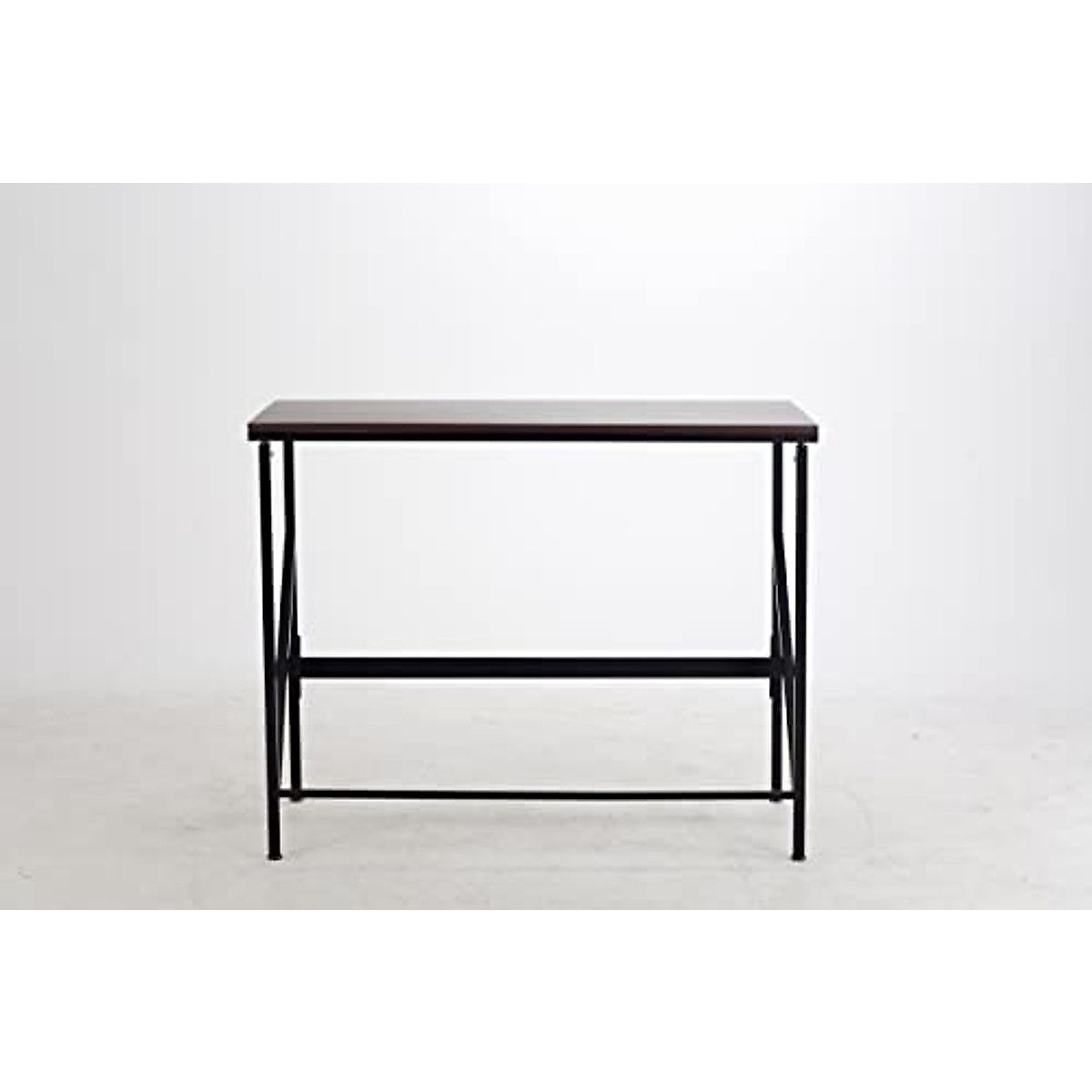 Safco Products Sit/Stand Bi-Level Desk, Walnut/Natural, 48"W x 24"D x 50"H, 1957WL